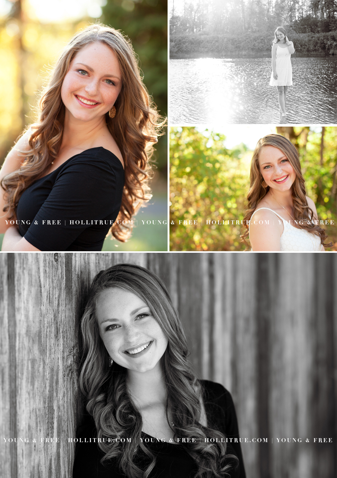 Beautiful Oregon Senior Pictures at Sunset in a Park