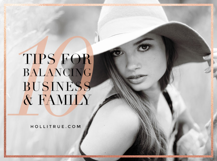 Balancing Business and Family | Holli True Senior Photography Blog