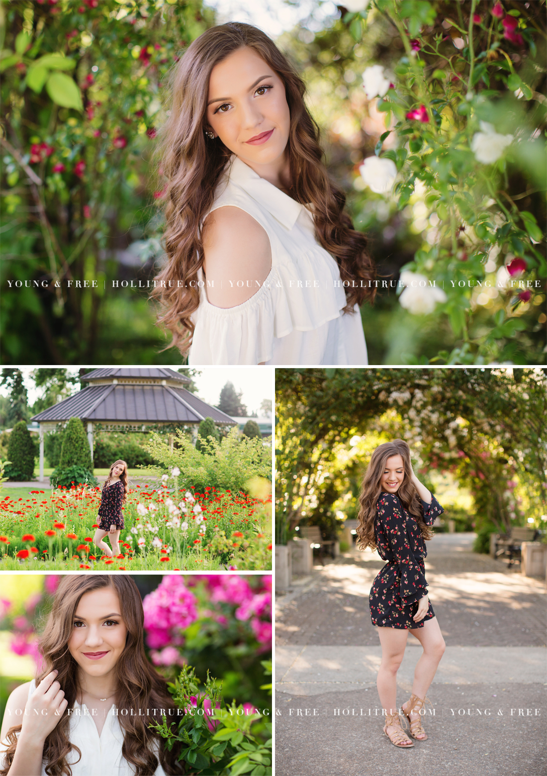 Rose Garden Senior Session | Holli True Senior Photography Blog
